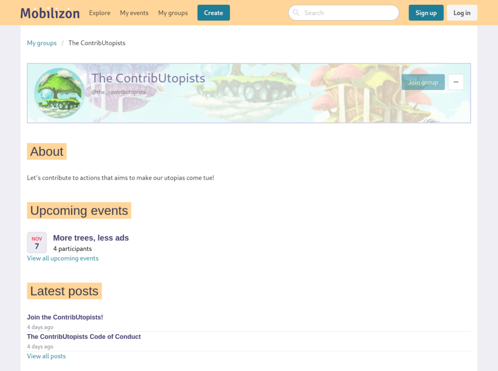 [Photo Novel] Guided tour of Mobilizon – Framablog